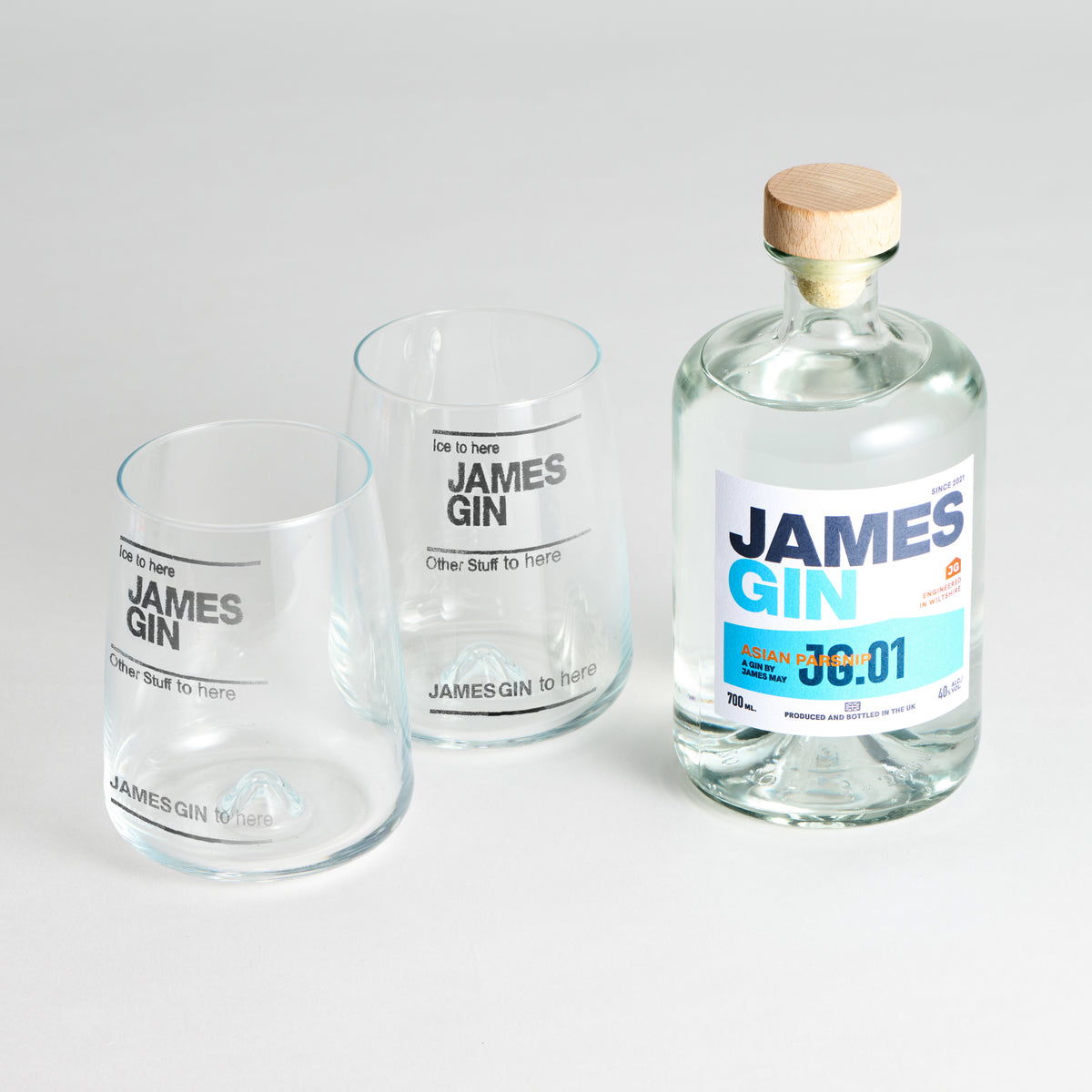 Sharing Cocktail Kit - Cocktail Gin Set with Glasses - James Gin US
